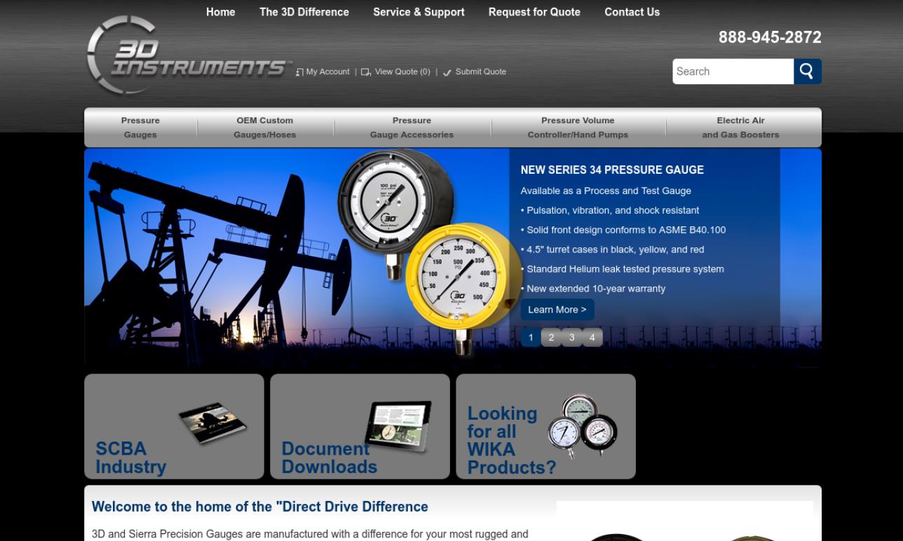 3D Instruments, LLC | Pressure Gauges