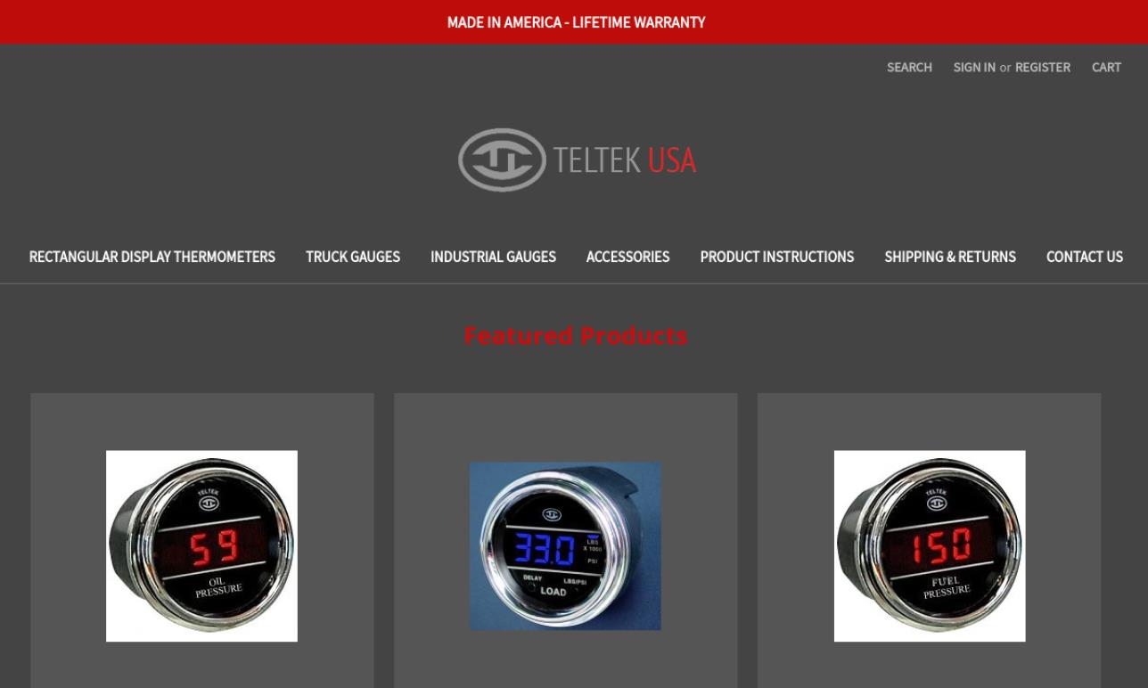 Teltek USA, Inc. | Pressure Gauges